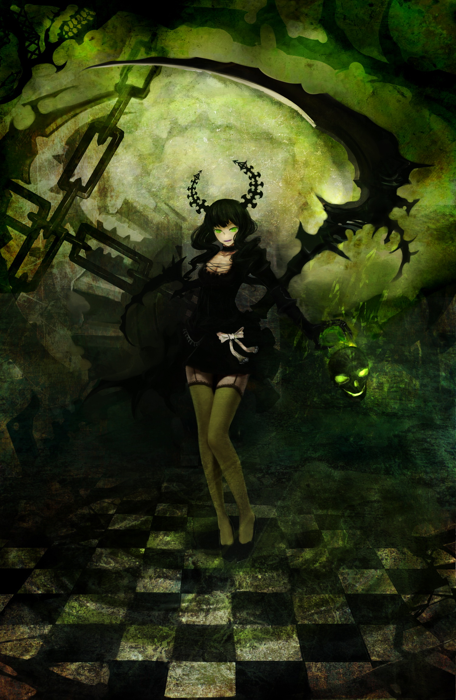 black rock shooter vocaloid dead master horns tagme | #178192 | yande.re